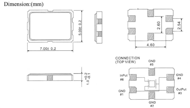 SMD type crystal filter (MCF)