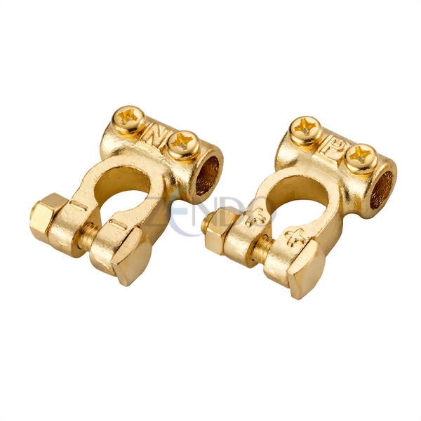 Heavy Duty Industrial Brass Battery Terminal-Brass Plated JHC451A|zendo ...