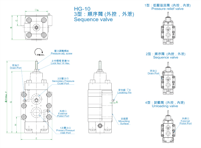 H TYPE PRESSURE CONTROL VALVES