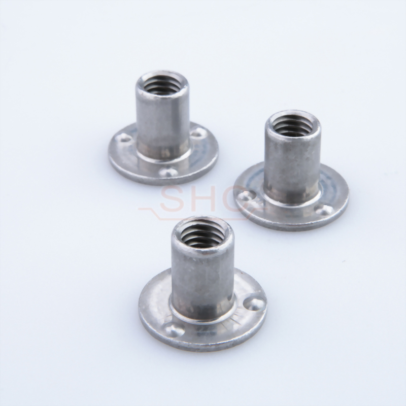 Round base projection Tee weld nut 3 spots made in Taiwan